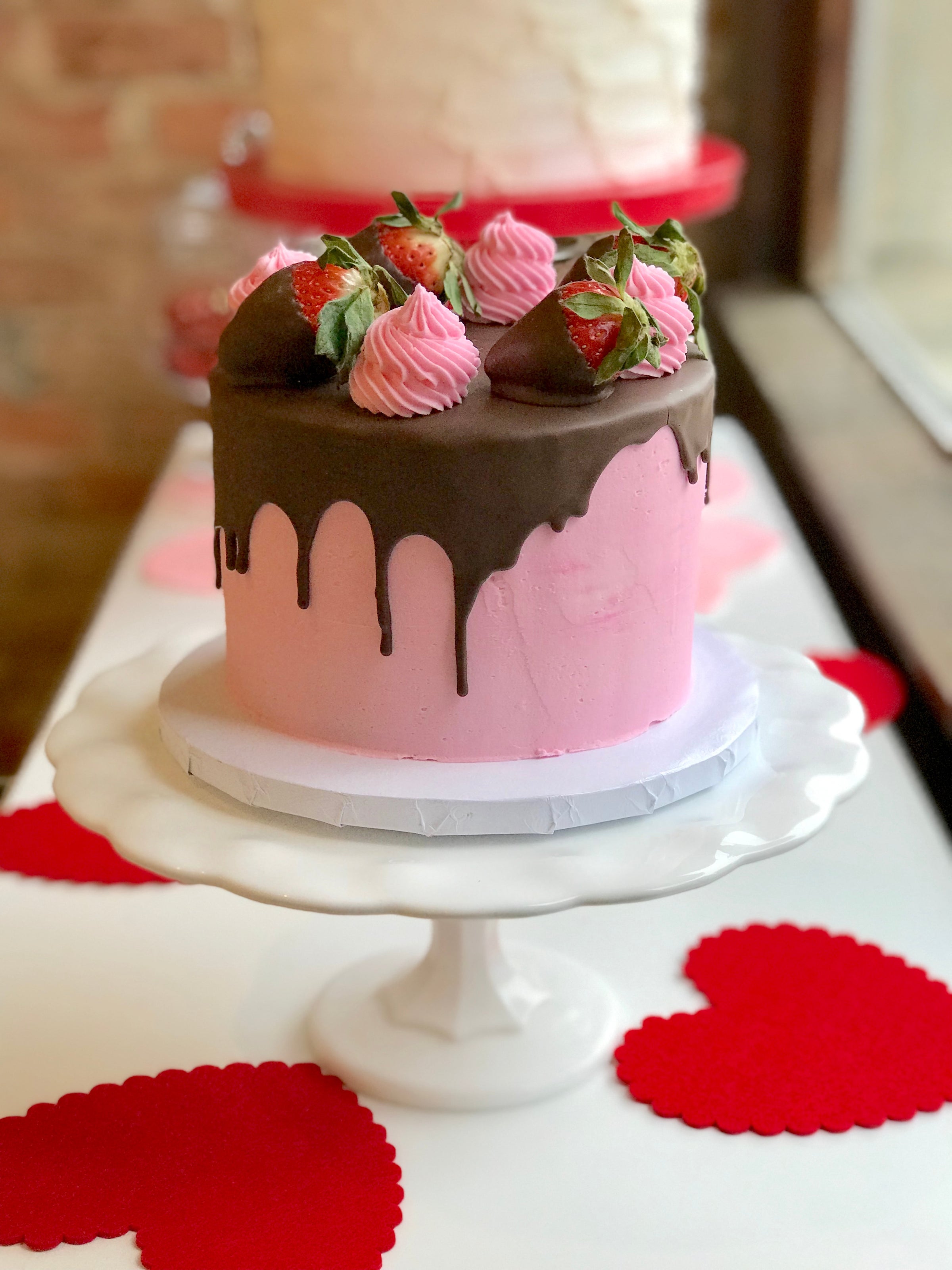 layered drip cake
