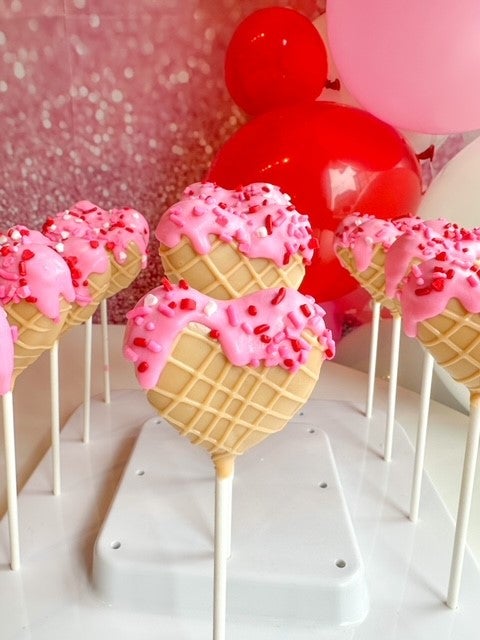valentines cake popsicles