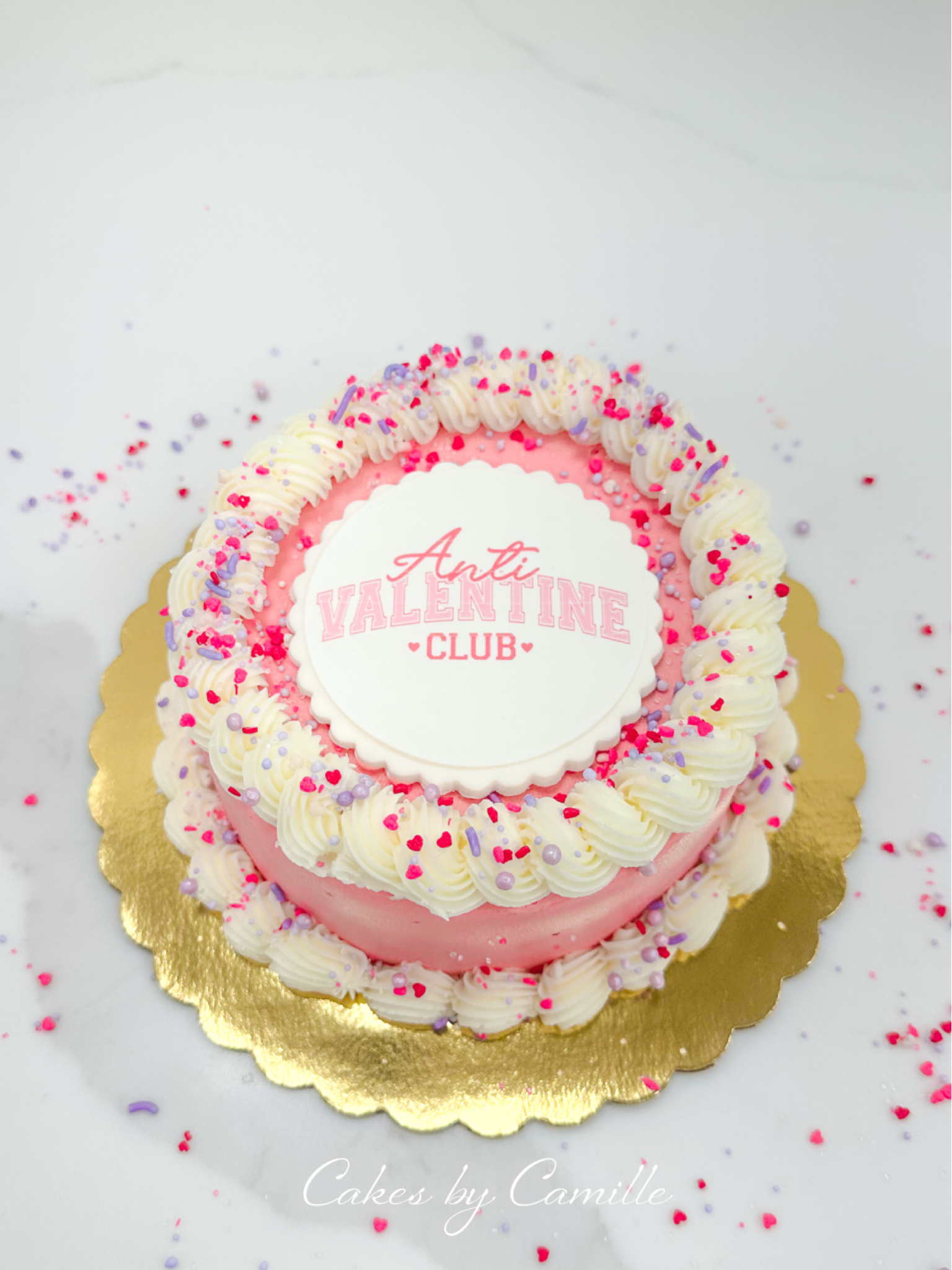 Anti-Valentine's Personal Cake (Choose your Topper) | Cakes by Camille